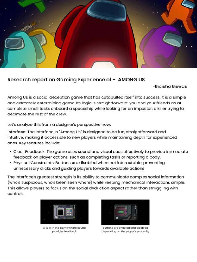 Reserach Report On Among Us | PDF