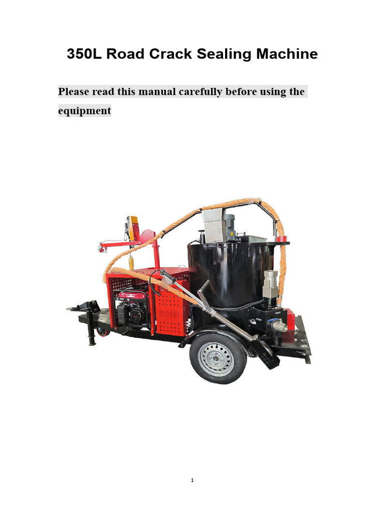 Road Crack Filling Machine 350L (2025!06!11 20-40-50) | PDF | Road ...
