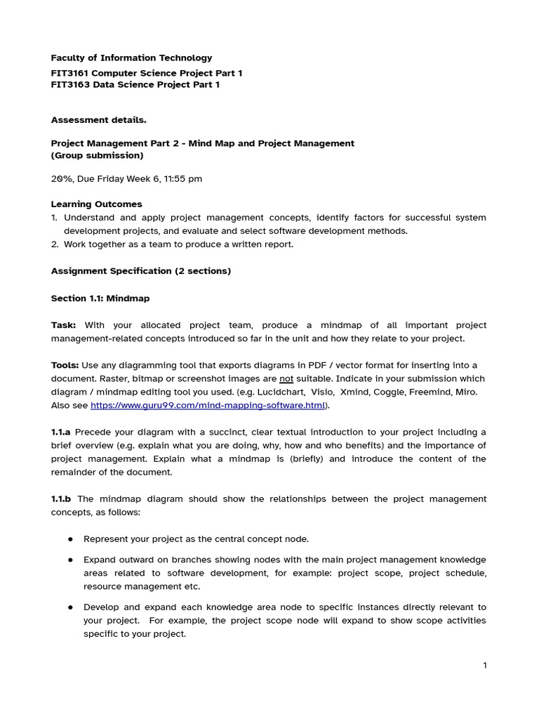 Project Management Part 2-Mind Map and Project Management 05032025 | PDF | Project Management ...