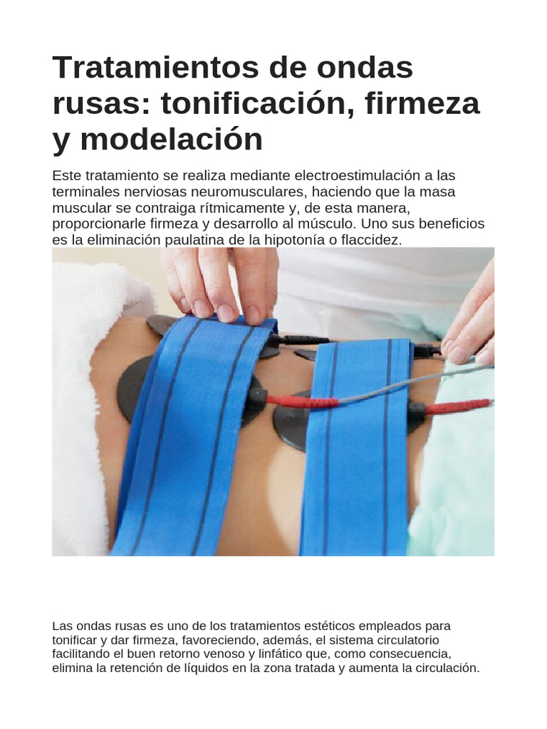 Beneficios de las Ondas Rusas en Estética | PDF | Músculo | Vena