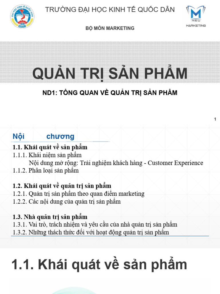 ND1. Tổng Quan Về QTSP | PDF