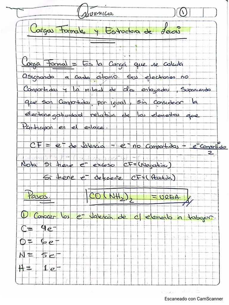 Carga Formal y Estructura de Lewis | PDF