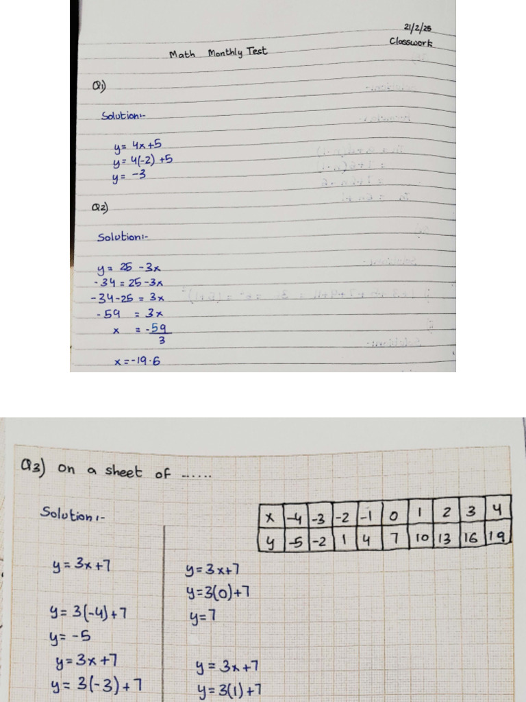 Math Test | PDF