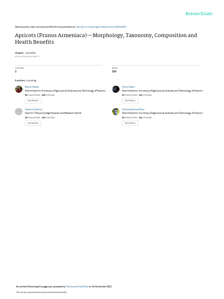 المشمش انكليزي | PDF | Apricot | Atherosclerosis