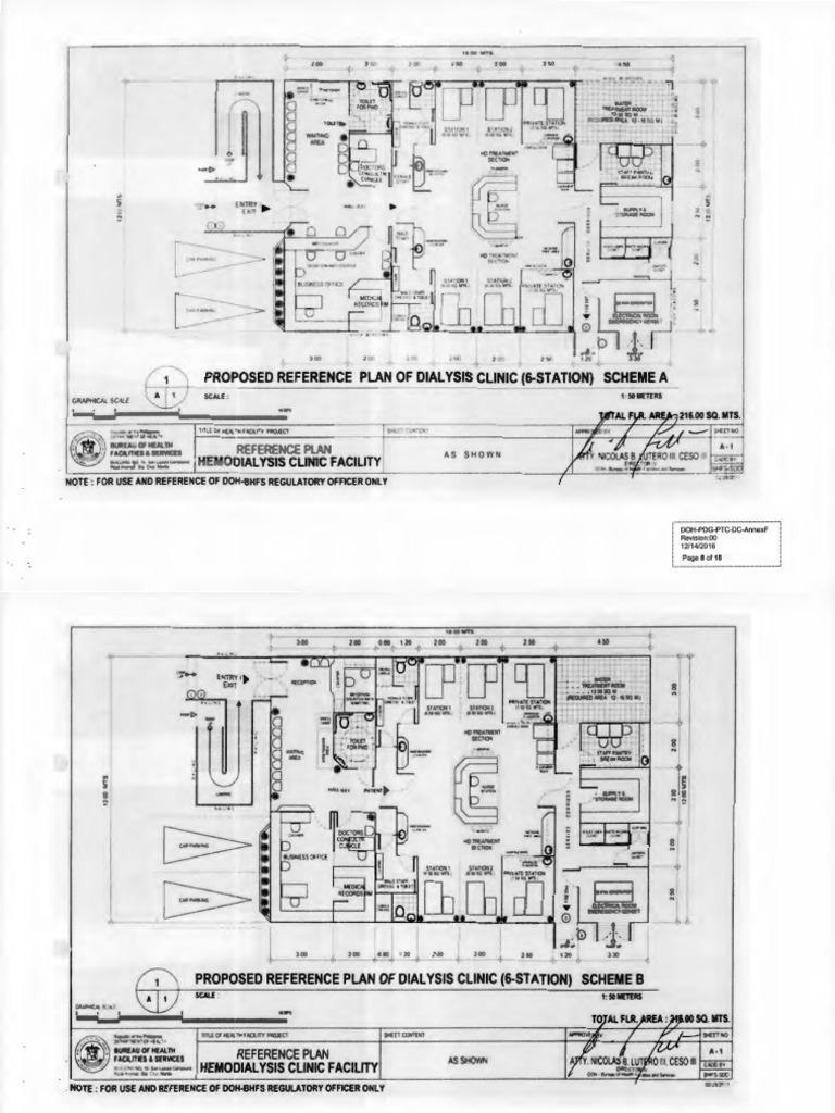 Proposed Hemodialysis Clinic Plans | PDF | Nephrology | Medical Specialties