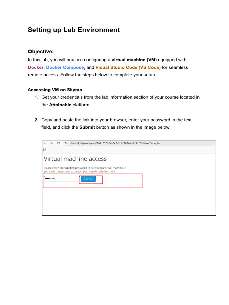 Setting Up Virtual Machine Lab | PDF