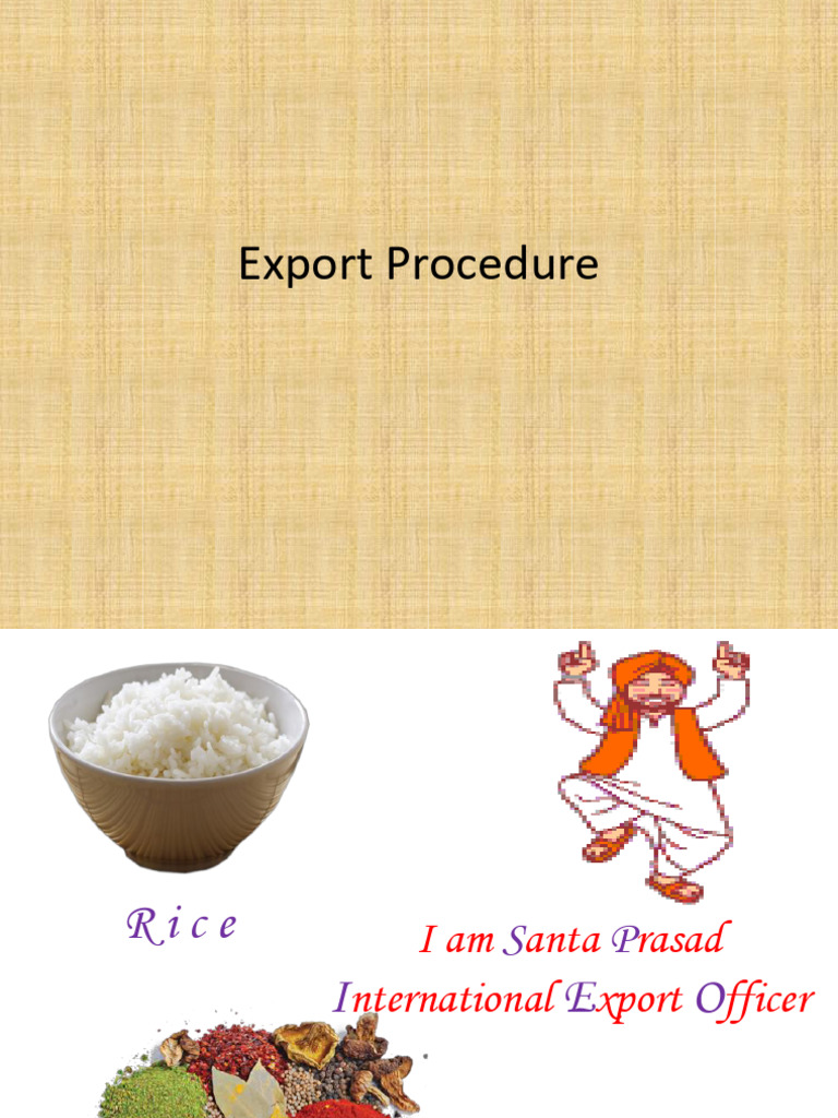 Export Procedure | PDF