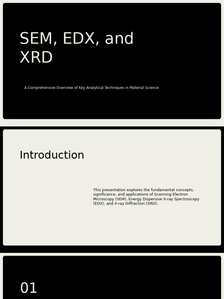 SEM, EDX, and XRD | PDF | Energy Dispersive X Ray Spectroscopy ...