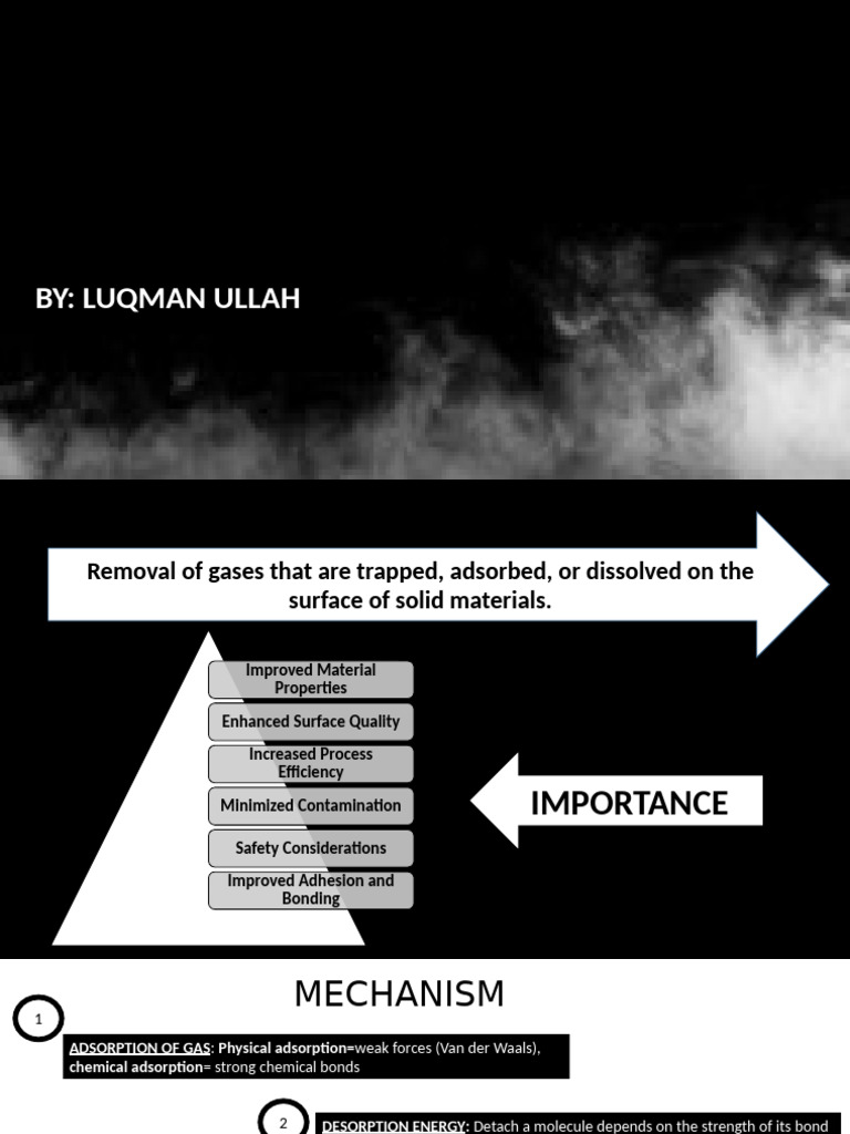 Degassing From Solid Surfaces-1 | PDF | Adsorption | Gases