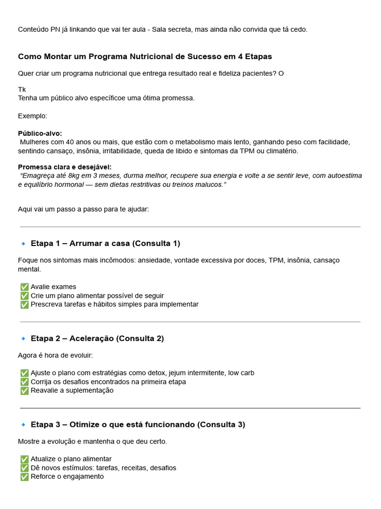 PN - Como Montar e Ter Sucesso | PDF | Menopausa