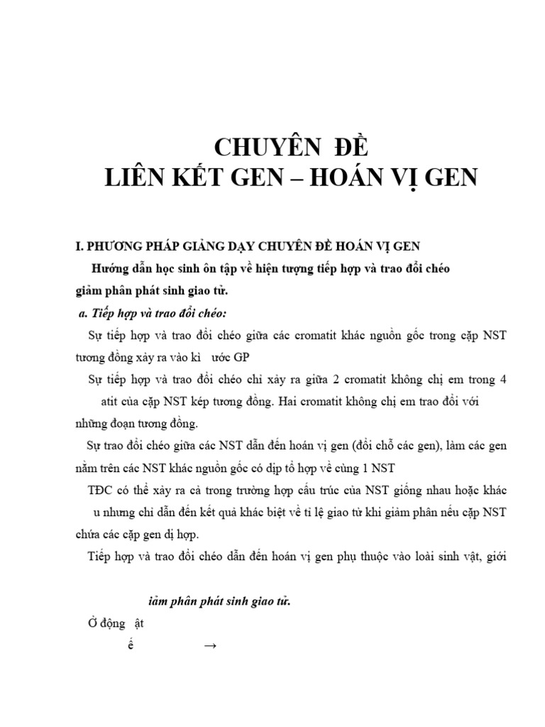 (Lib24.Vn) Chuyen de Hoan Vi Gen Nguyen Duy Khanh | PDF