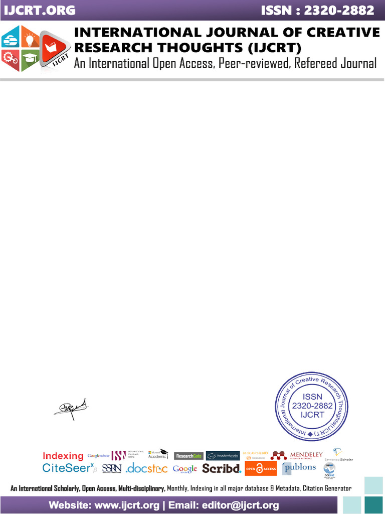 IJCRT Research Paper | PDF