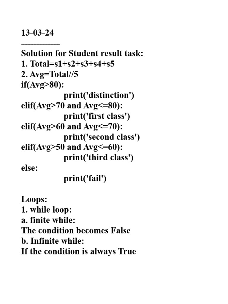 For Loop With Example Programs | PDF