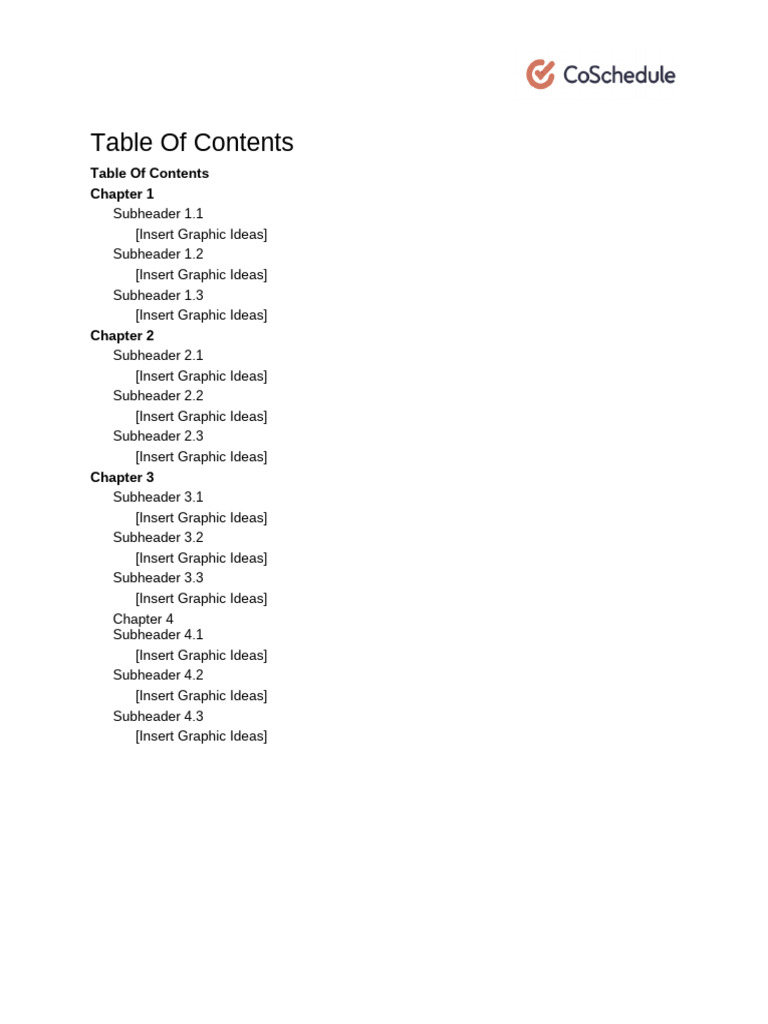 Ebook Outline Template | PDF