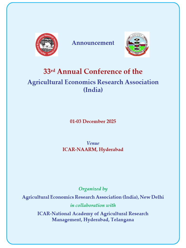 AERA 2025 Conference Call for Papers | PDF | Climate Change | Agriculture