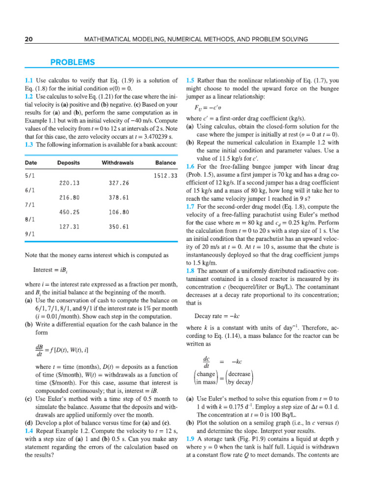 Chapter 01 Problems | PDF