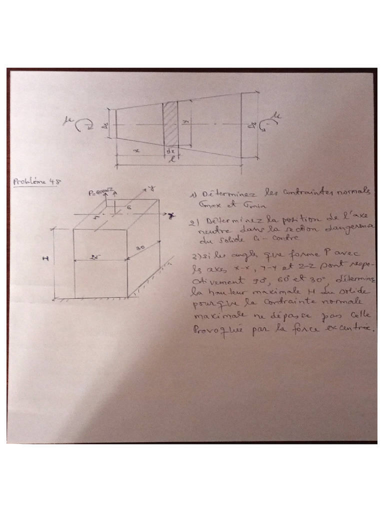P2 Suite Exercices Mecasolide | PDF