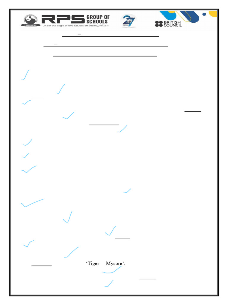 Class - VIII History, Geography & Civics Chapters May Month Assignments ...