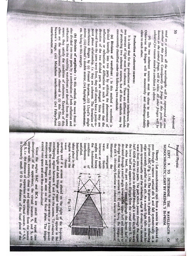 13-O7. Bi-Prism Experiment | PDF