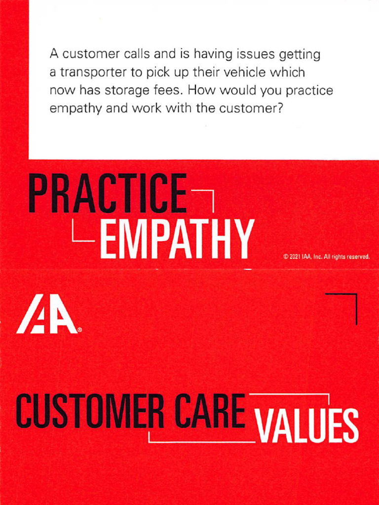 CCV - Flash Card Set 5 - Empathy | PDF