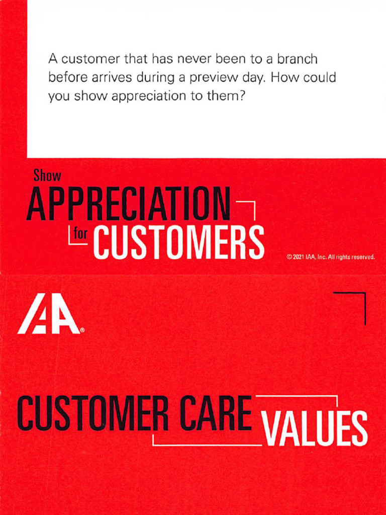 CCV - Flash Card Set 10 - Apperciation | PDF