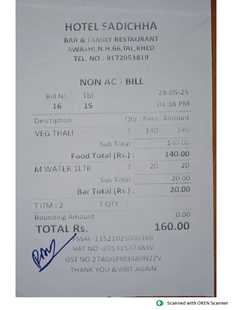 Food Bill | PDF