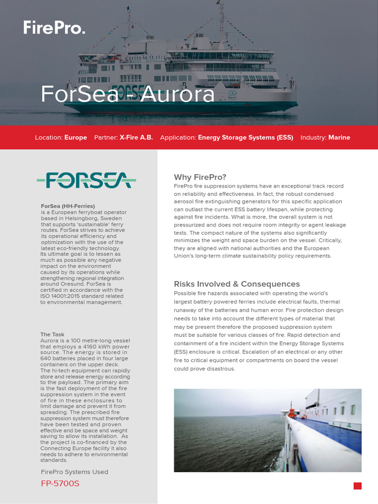 ForSea Aurora Case Study | PDF | Energy Storage | Sustainable Technologies