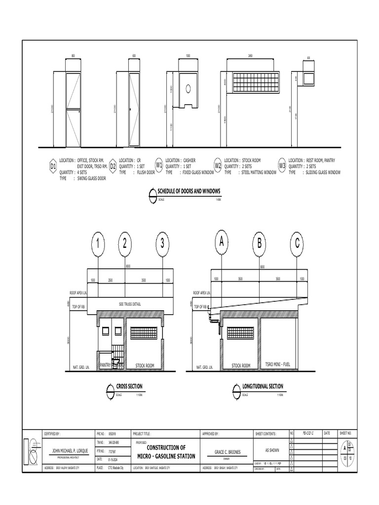 GAS STATION OFFICE ELEVATION | PDF | Building Engineering | Architectural Elements