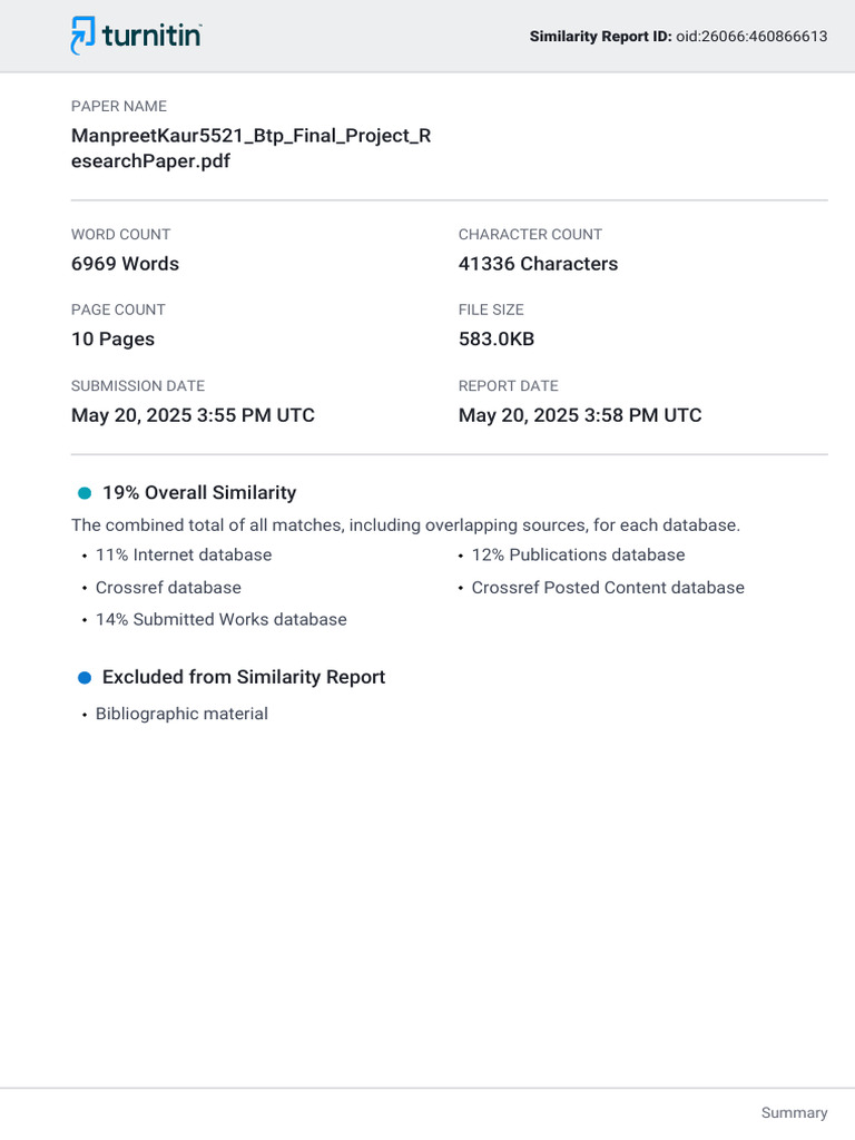 Similarity-ManpreetKaur5521 BTP Final Proje | PDF | Support Vector Machine | Machine Learning