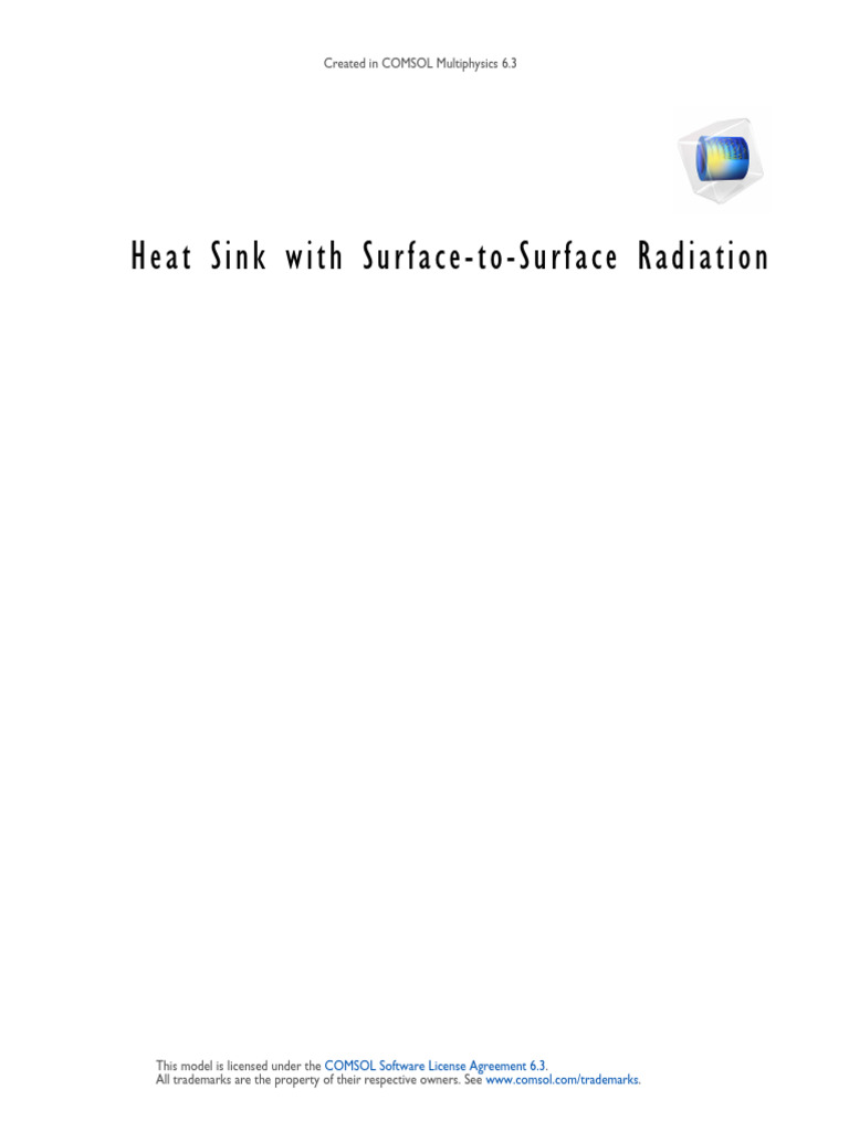 Models - Heat.heat Sink Surface Radiation | PDF | Heat Transfer | Heat