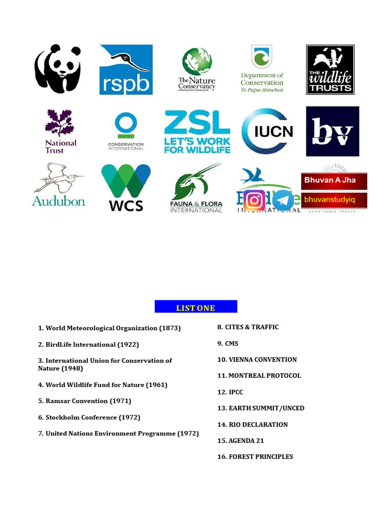 Key Environmental Conventions Overview | PDF | United Nations Framework ...
