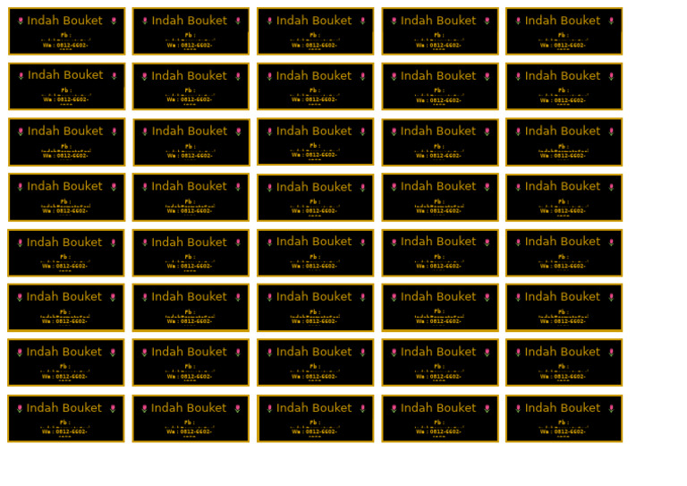 Name Id (Indah) Buket | PDF