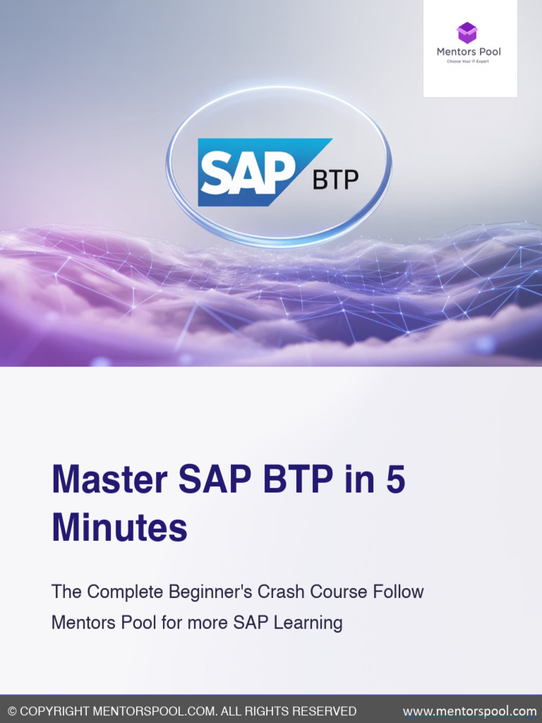 Master SAP BTP in 5 Minutes | PDF