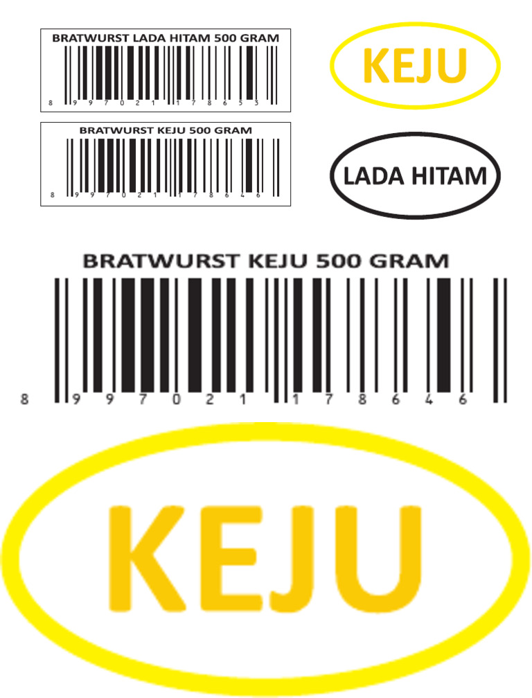Barcode Label Adilmart - Pisah | PDF