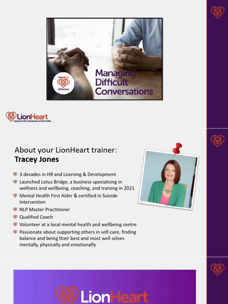 Managing Difficult Conversations Guide | PDF | Mental Health | Psychology