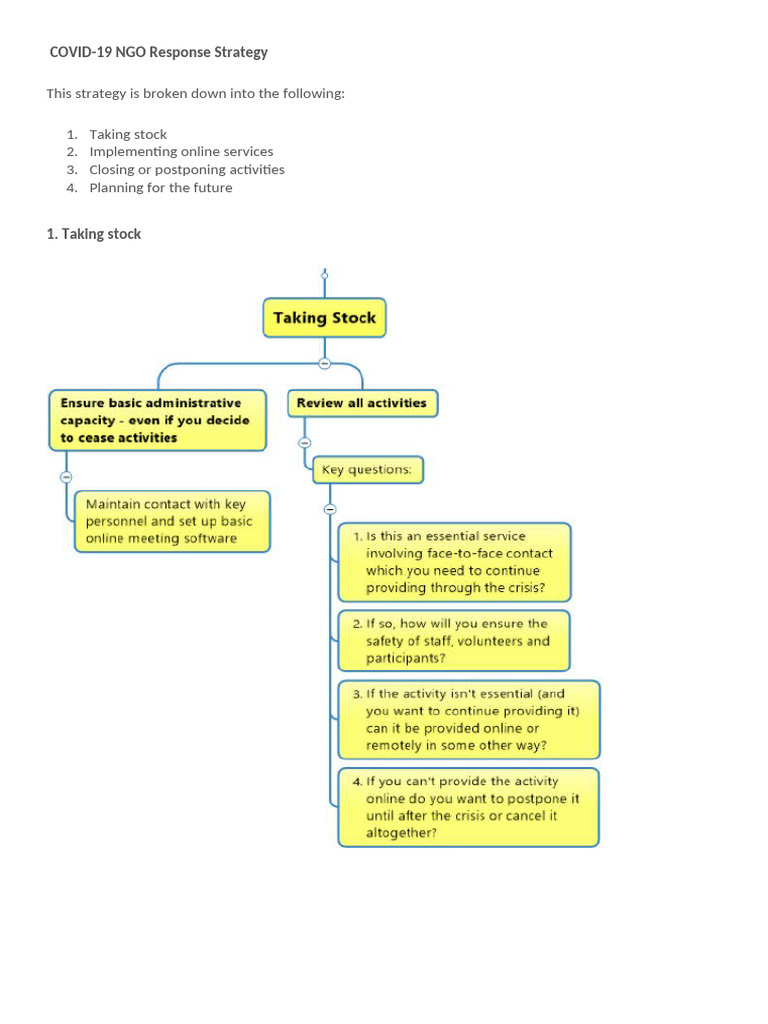 How NGO Can Manage Impact of Covid 19 | PDF | Non Governmental ...