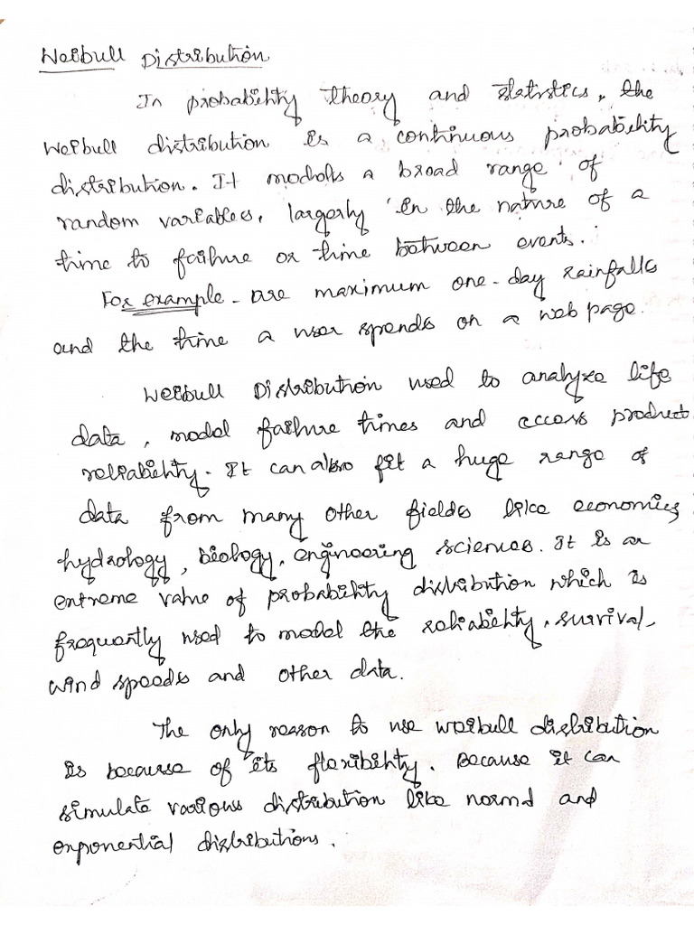 Weibull Distribution | PDF