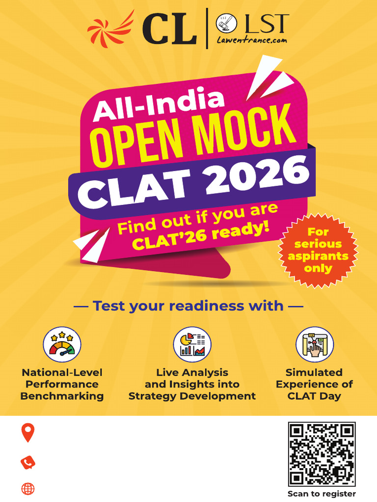 All India Open Mock CLAT 2026-A5_Front Side | PDF