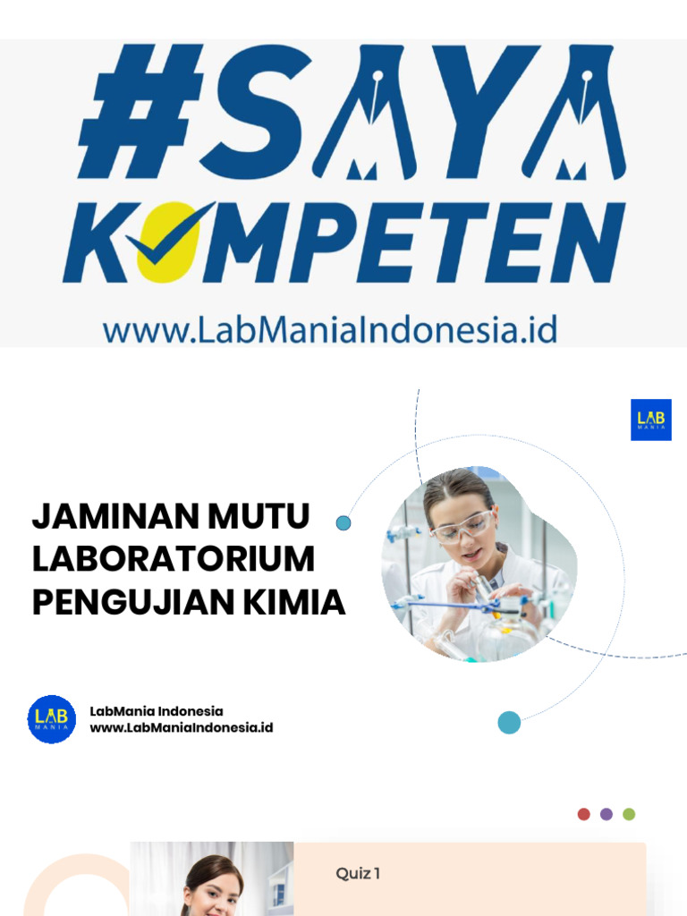 Jaminan Mutu Pengujian Kimia 01 | PDF