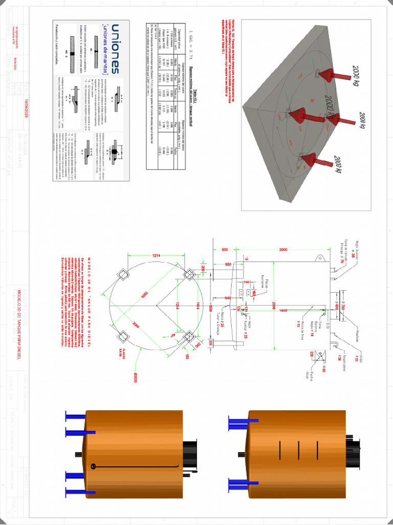 Tanque Incluye Ubicacion de Placas Rev2 PDF | PDF