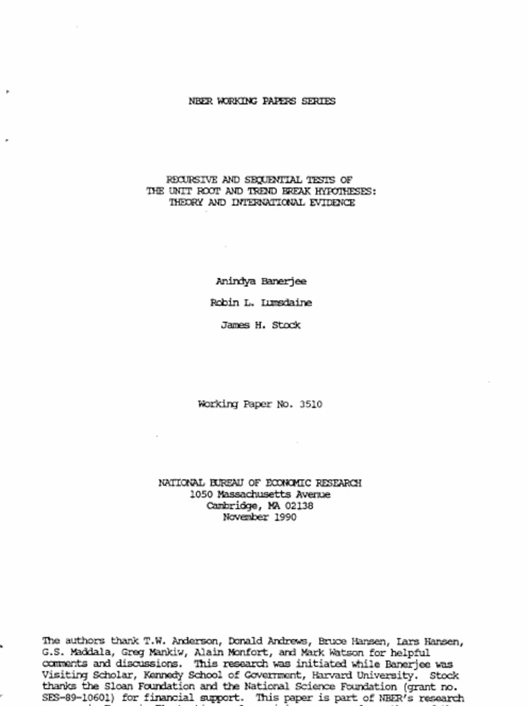 Banerjee, 1992 | PDF