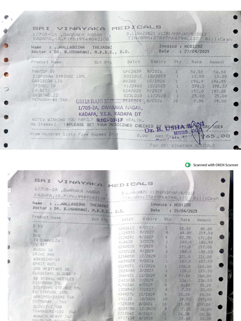 Pharma Bills | PDF