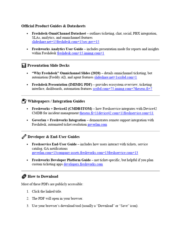 Freshworks Ticketing System Overview | PDF
