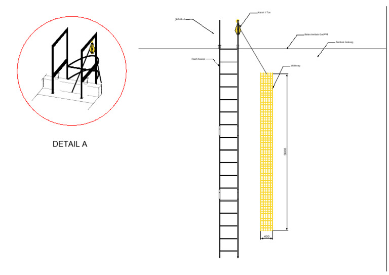 Drawing Teknis Walkway | PDF