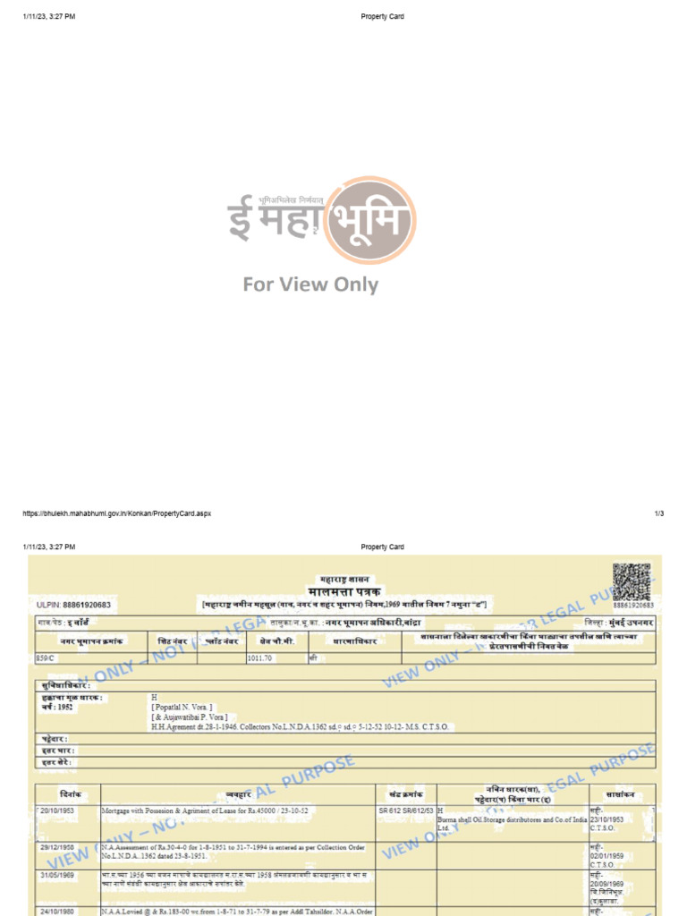 859C Property Card | PDF