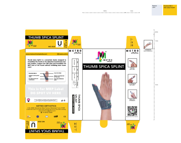 Thumb Spica Splint 2025 | PDF