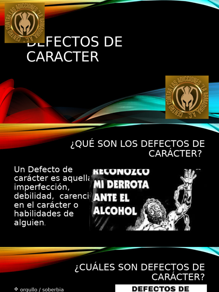 Defectos de Carácter y Cómo Superarlos | PDF