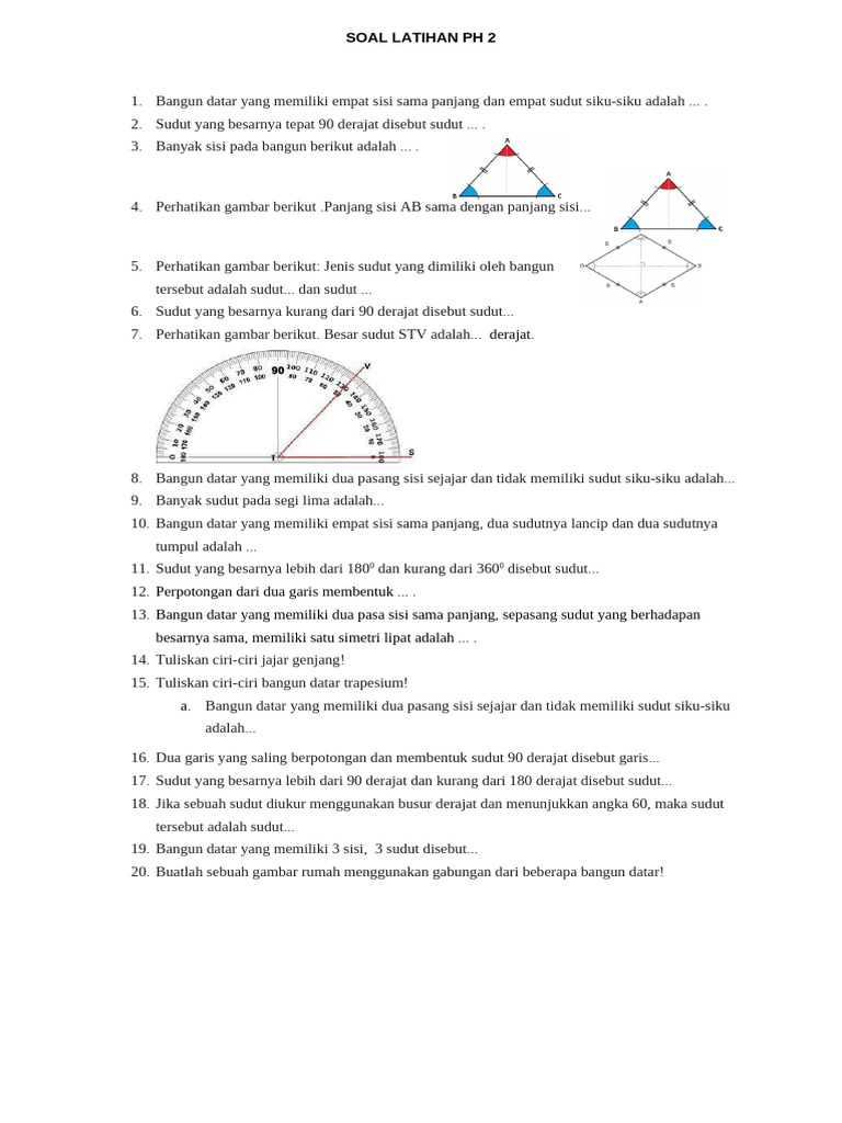Soal Latihan PH2 | PDF