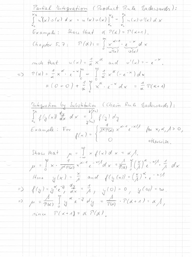 Gamma Integration Pdf