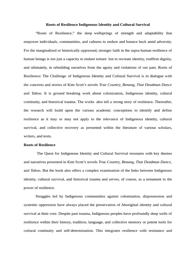 CHAPTER III-Roots of Resilience Indigenous Identity and Cultural ...